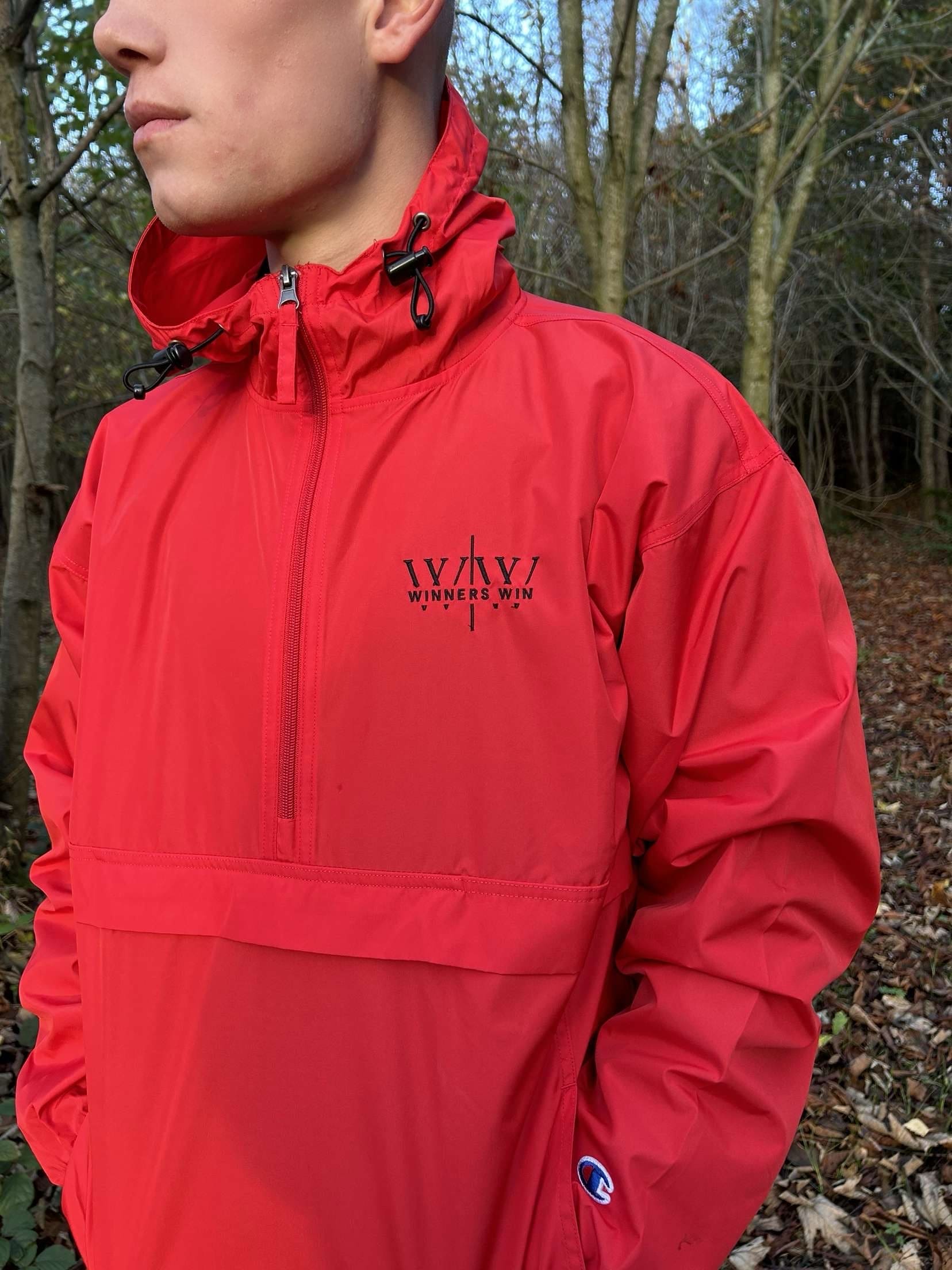 Winners Win Waterproof Running Jacket Red Edition - Winners Win